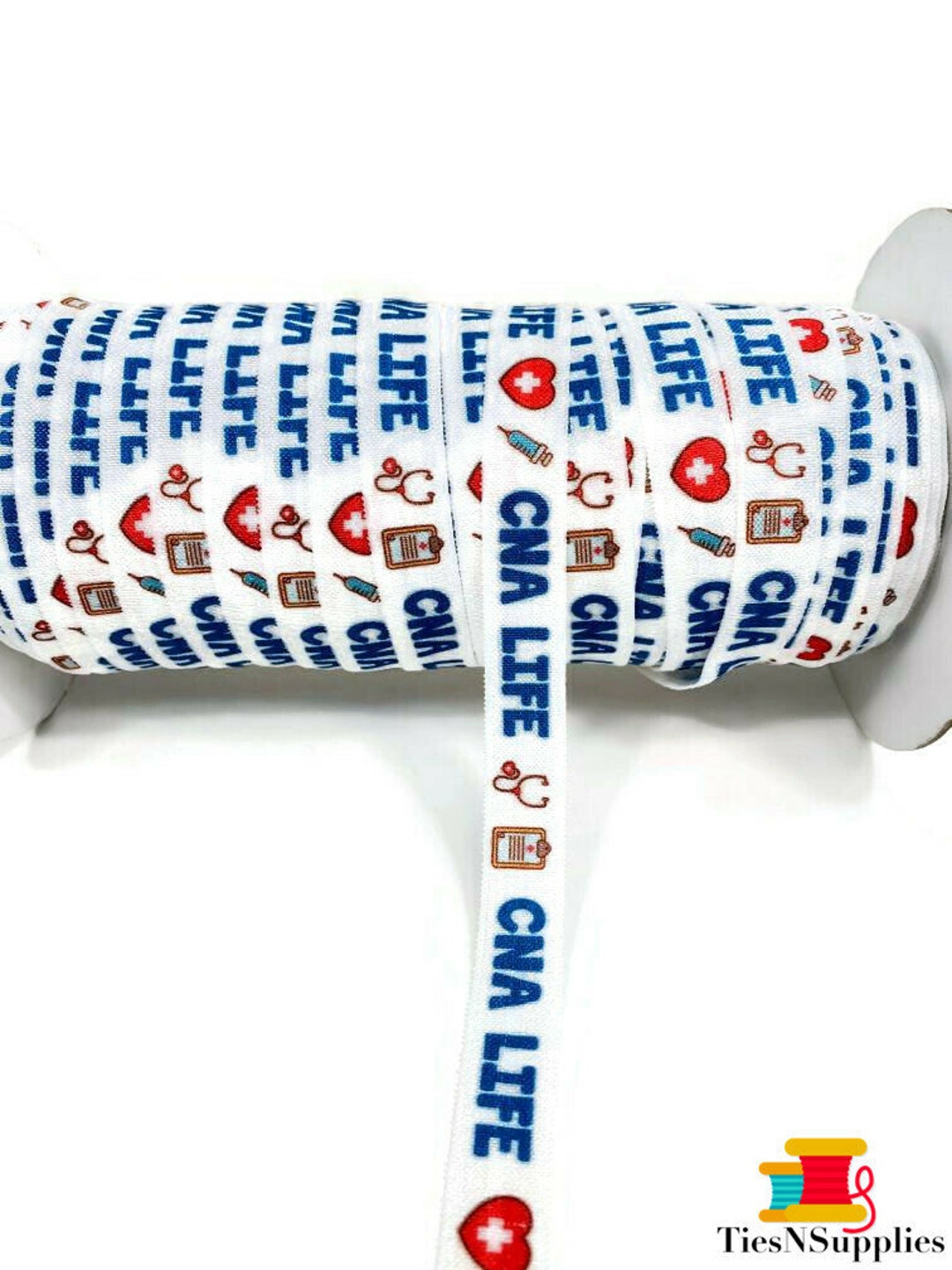 3, 5, or 10 Yards CNA Life Elastic Stretchy Ribbon Great to Make Hair ...