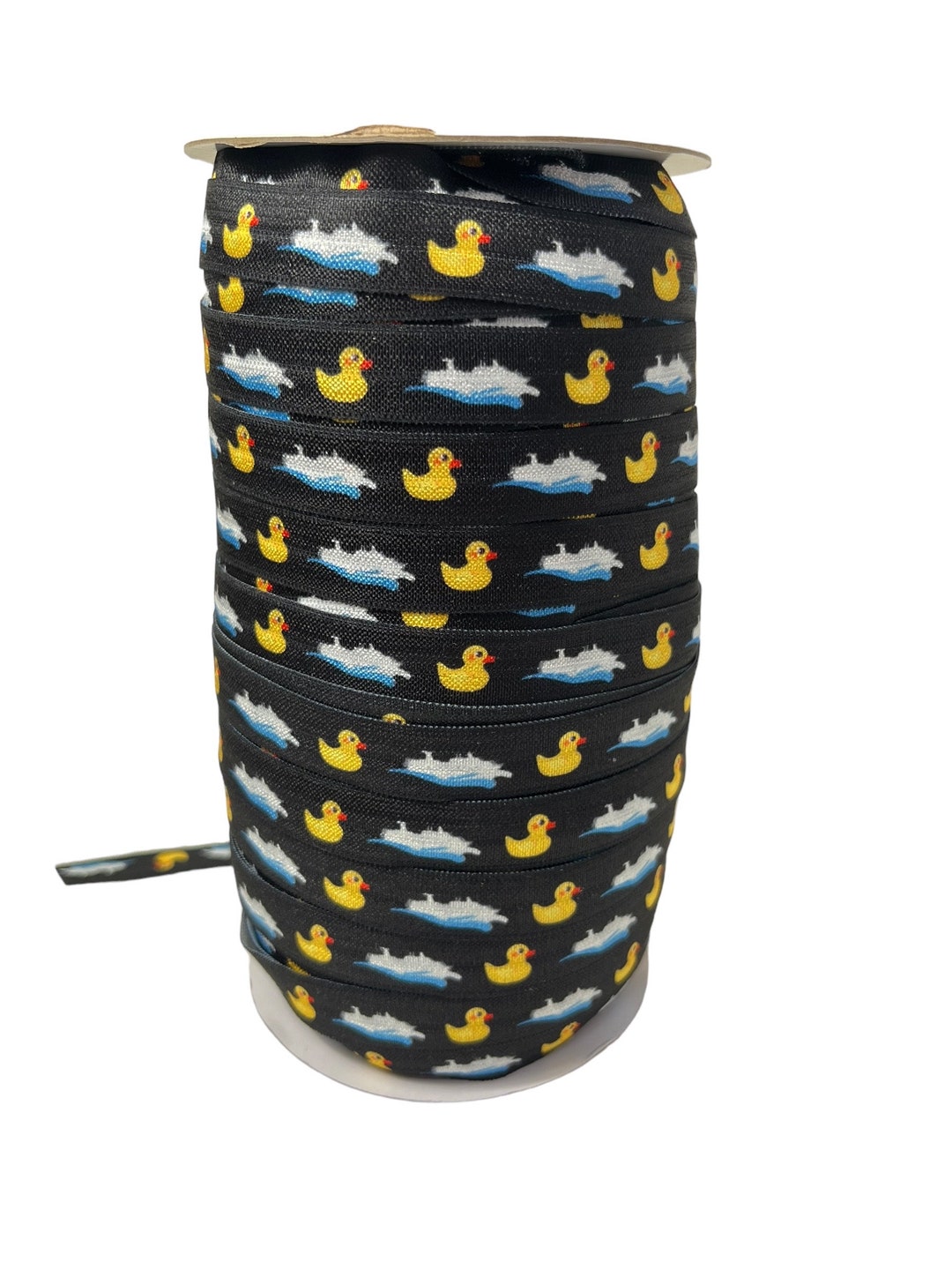 3+ Yards Rubber Ducks and Cruise Ships - Fold Over Elastic, FOE, Ribbon ...