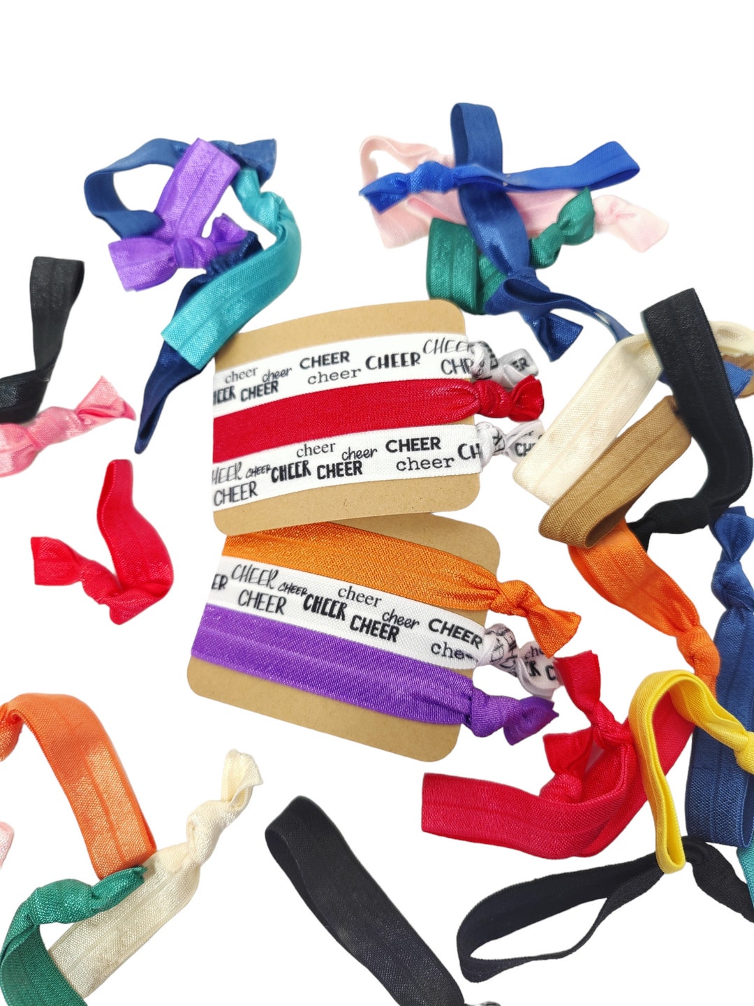 Cheer/ Cheerleading Gift Set- Card With 3 Ties - Hairties /bracelets ...