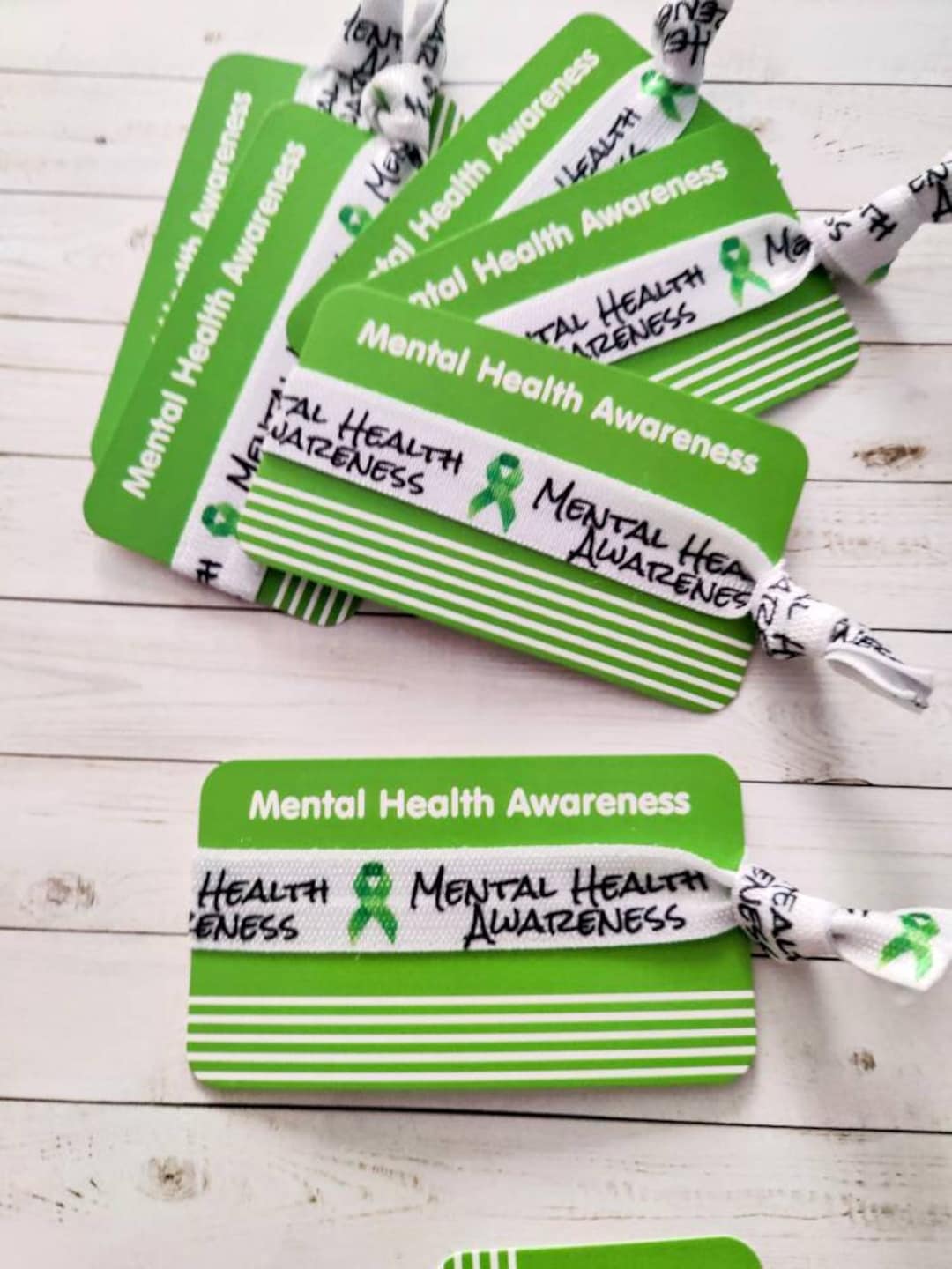 Mental Health Awareness Tie on Mental Health Awareness Card Green ...