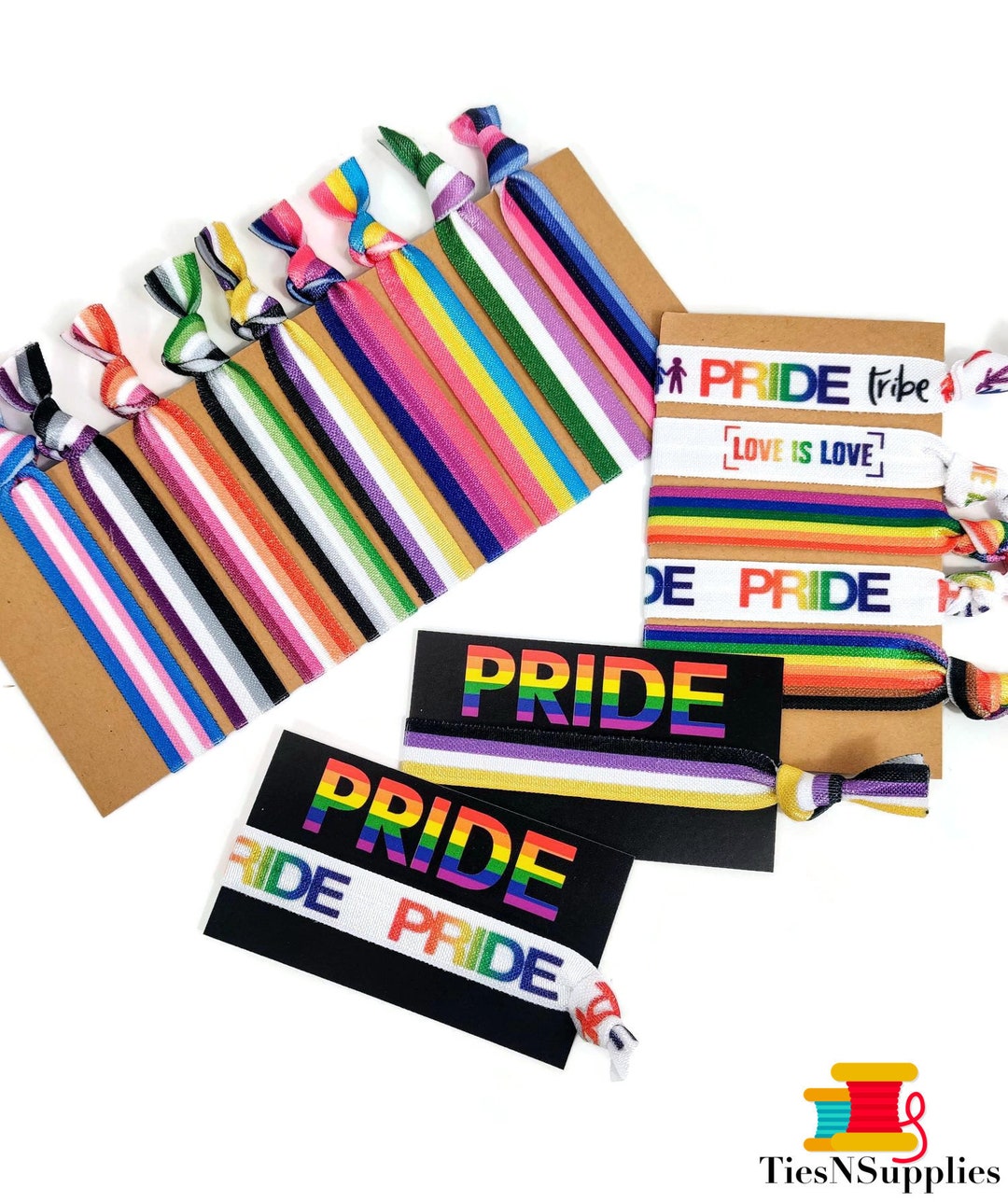 PRIDE 2 Piece Gift Set, Hand Out, Parade Favor. Card and Bracelet ...