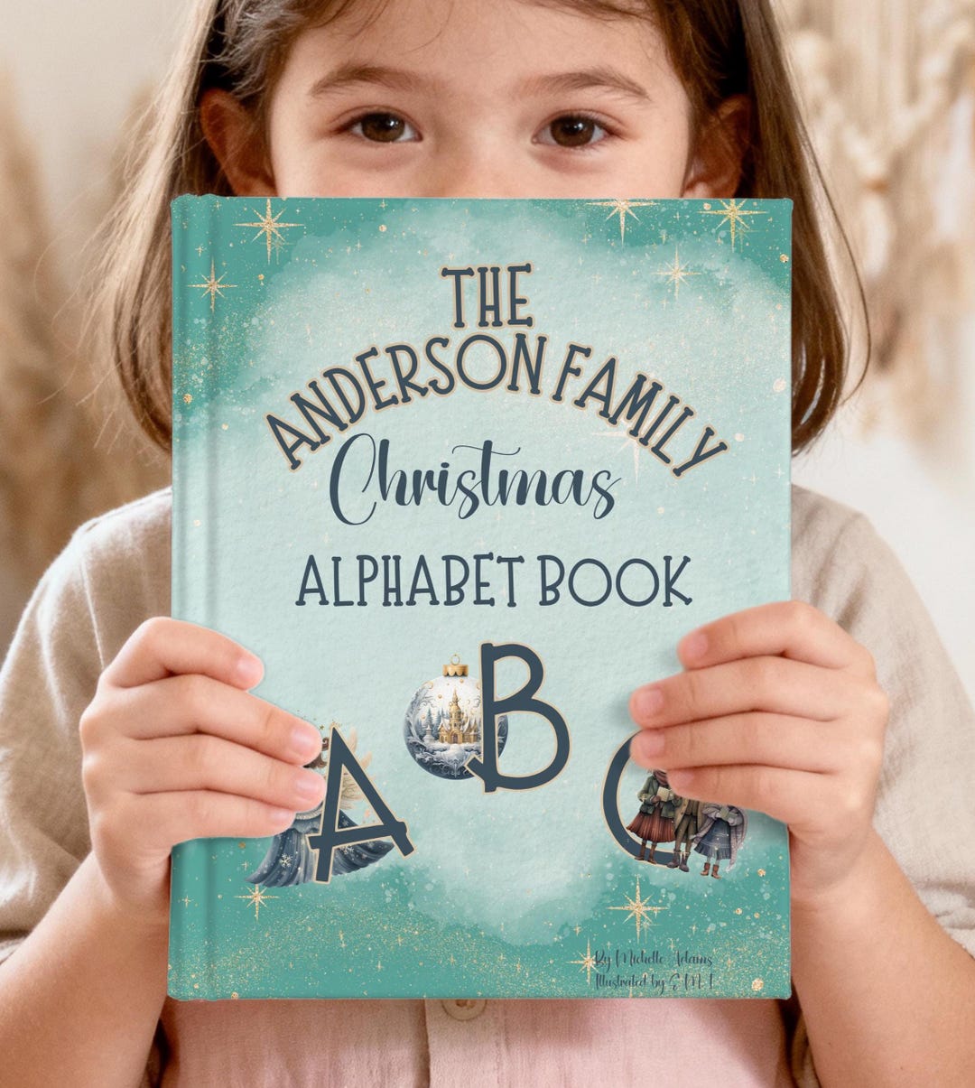 Printable Personalized Christmas Alphabet Book: Holiday Family Keepsake ...