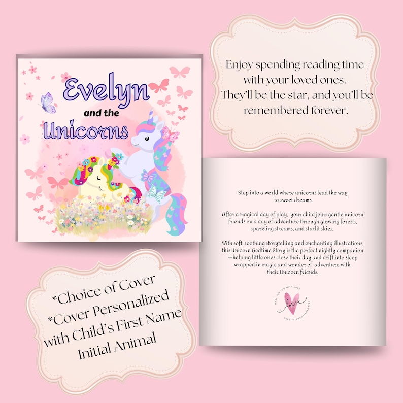 Personalized Unicorn Story Book: Custom Children's Bedtime Keepsake - Etsy