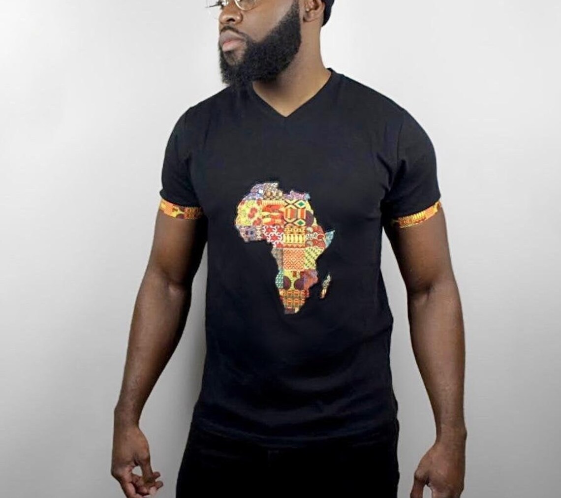 African T-shirt, Africa Tshirt, African Shirt, Africa Tee, Africa Print ...