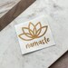 Namaste Simple Lotus Flower Vinyl Decal Sticker, Yoga, Yogi, Zen ...