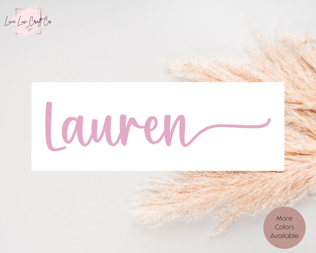 Custom Cursive Name Decal, Personalized Sticker, Decal for Tumbler, Cup ...