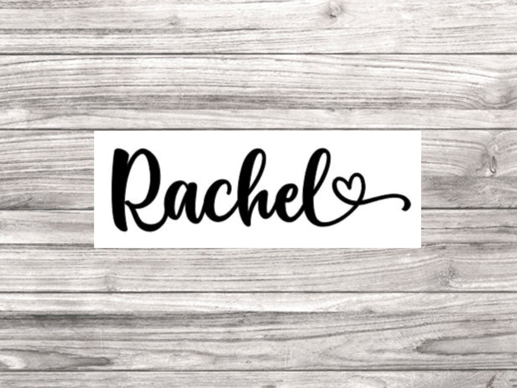 Custom Cursive Name W/ Heart Vinyl Decal Personalized - Etsy