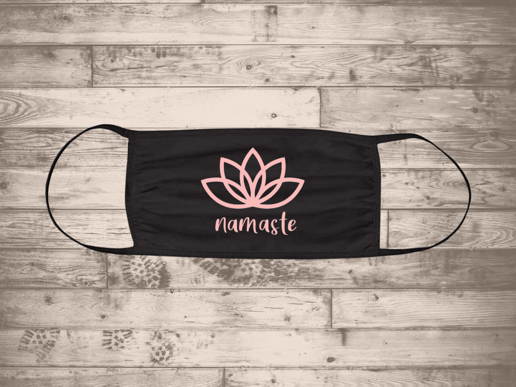 Namaste Lotus Flower Cotton Face Mask Yoga Mask Yogi Gift | Etsy