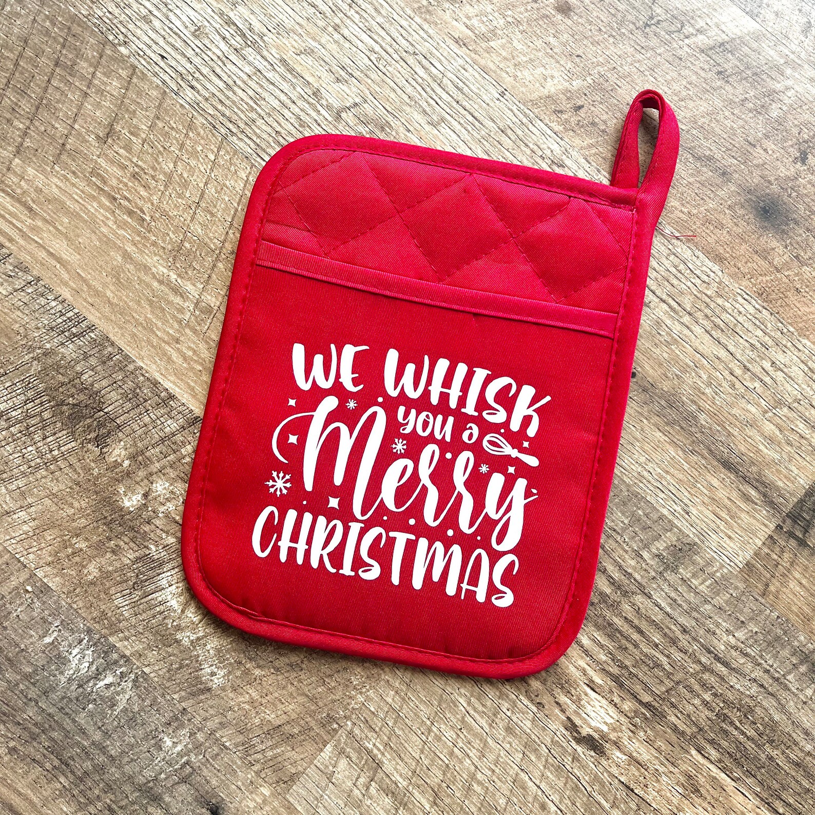 Christmas Potholder Gift, Oven Mitt, Easy Christmas Gift, Personalized ...