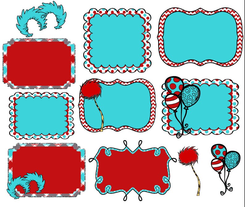 Digital File Set of World Book Day Frames -design Kit - All Seperate ...