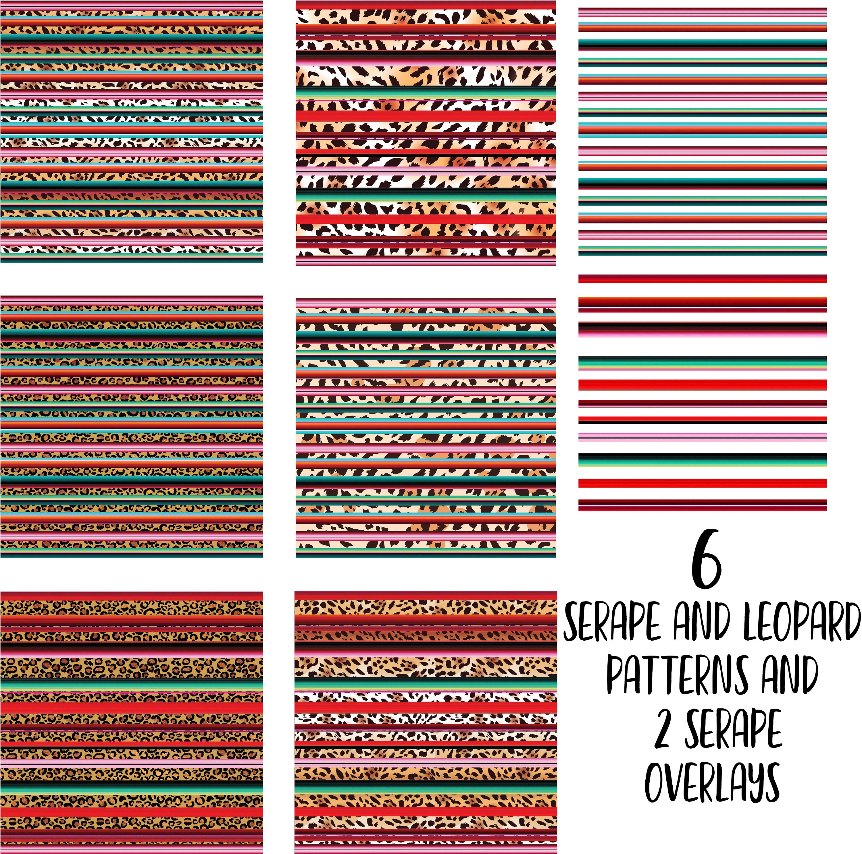 Serape and Leopard PNG Backgrounds (digital File) - Etsy