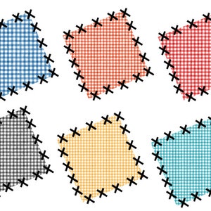 Digital File Country-gingham Design Kit Over 170 Elements Including 4 ...