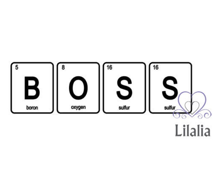 Plotter File Periodic Table BOSS - Etsy UK