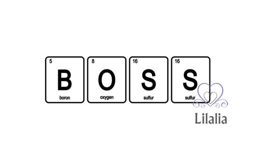 Plotter File Periodic Table BOSS - Etsy
