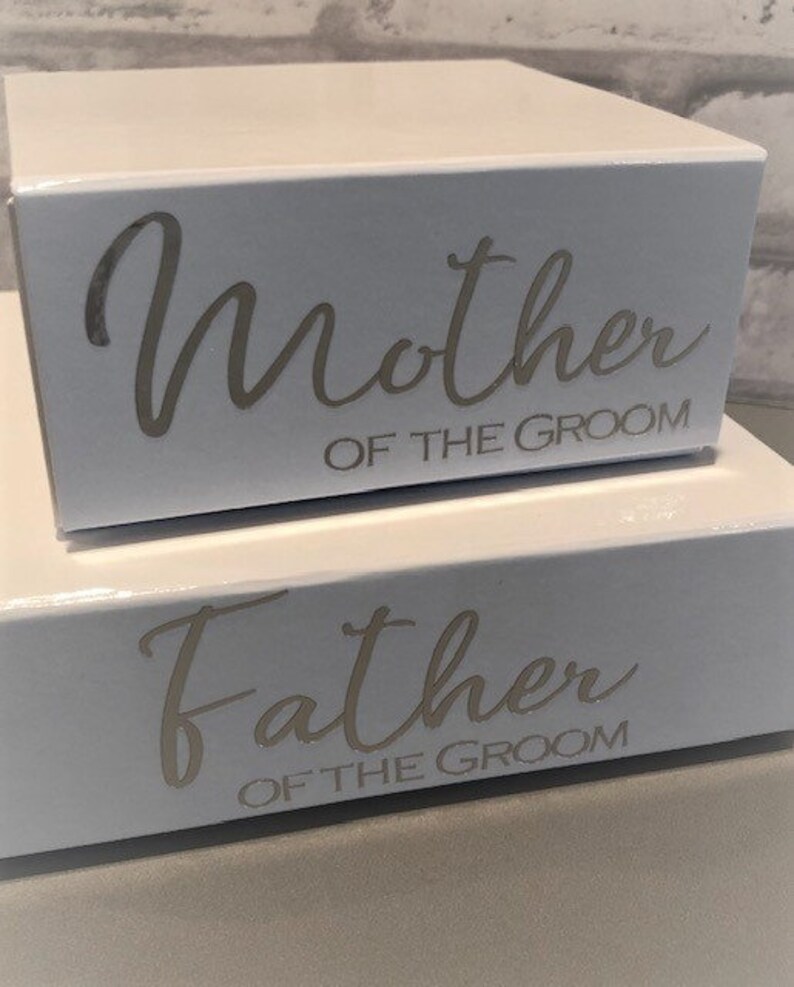 Wedding Day Gift Box Mother of the Bride Groom Father of - Etsy