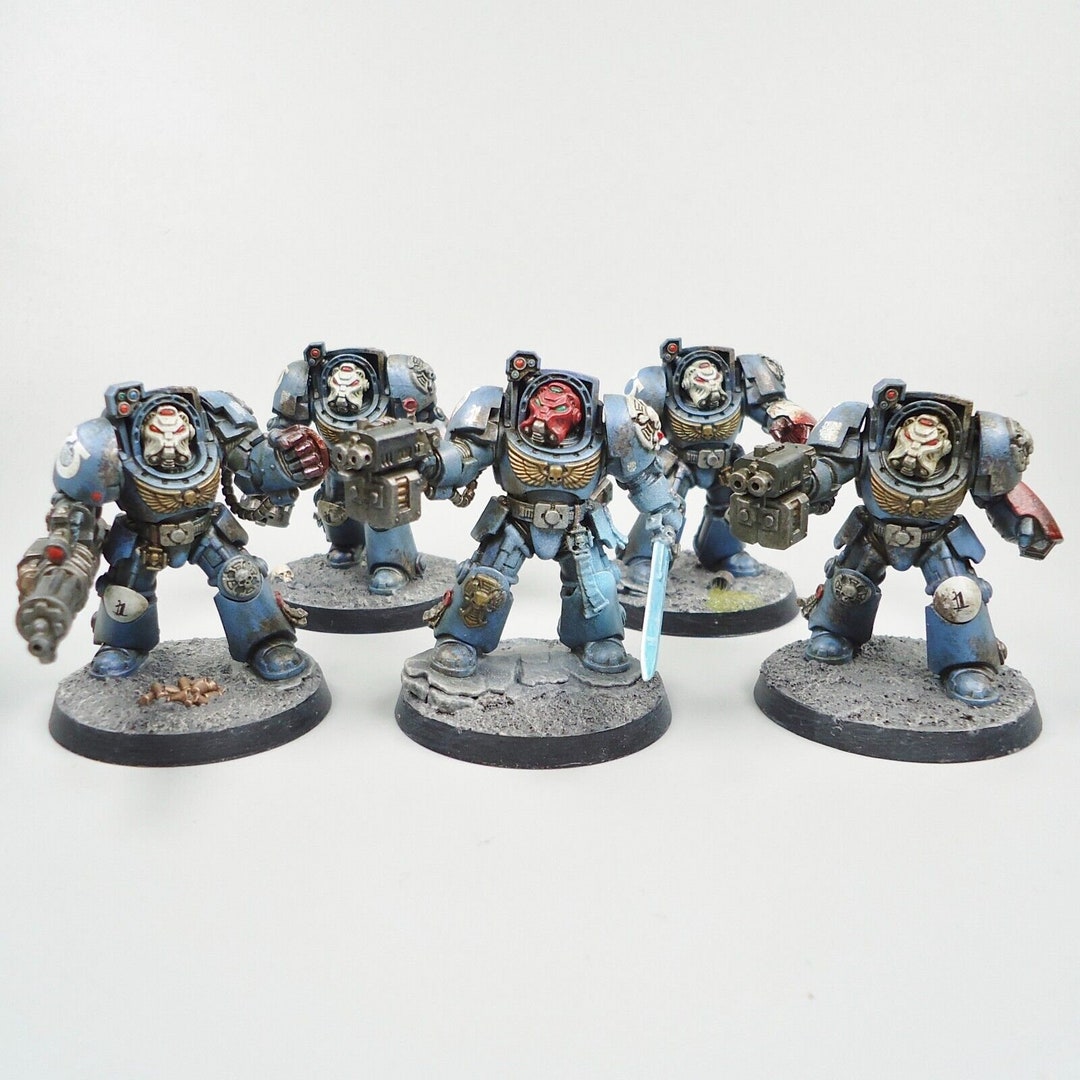 Warhammer 40k Army Space Marines Ultramarines Leviathan Terminators X5 ...