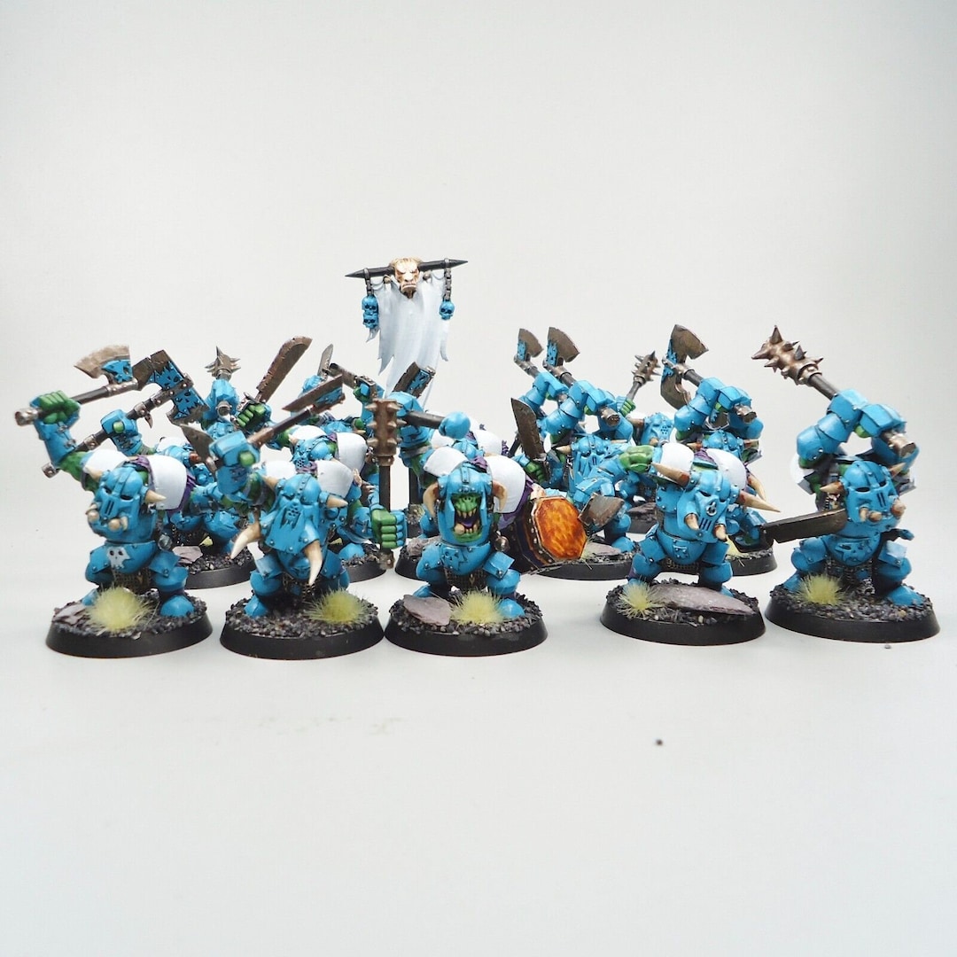 Warhammer Fantasy Age of Sigmar Army Orruk Warclans Ironjawz Ardboyz ...