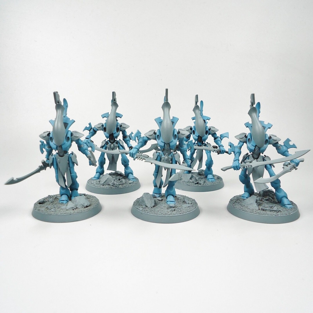Warhammer 40k Army Eldar Aeldari Wraithblades X5 Part Painted - Etsy