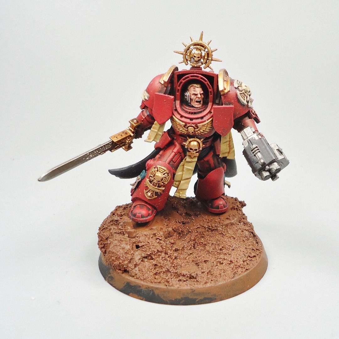 Space Marines Blood Angels Terminator Captain Painted Warhammer 40k ...