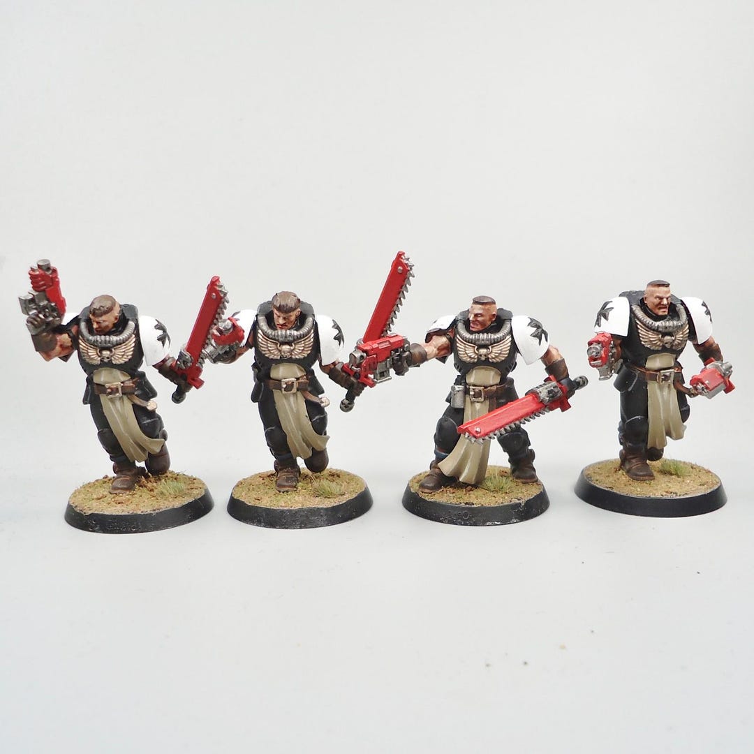 Warhammer 40k Army Space Marines Black Templars Neophytes X5 Painted - Etsy
