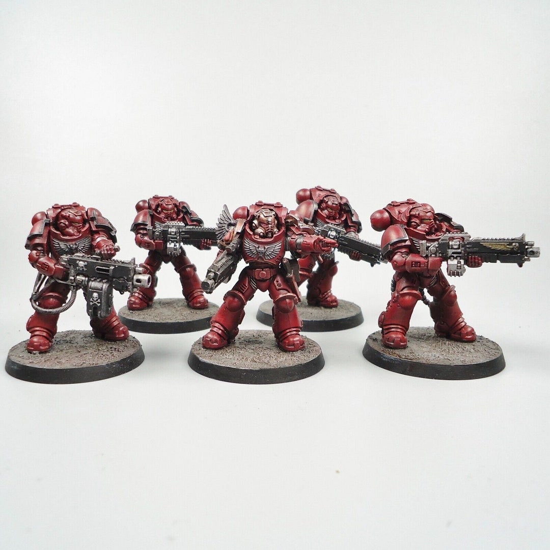Warhammer 40k Army Space Marines Blood Angels Heavy Intercessors X5 ...