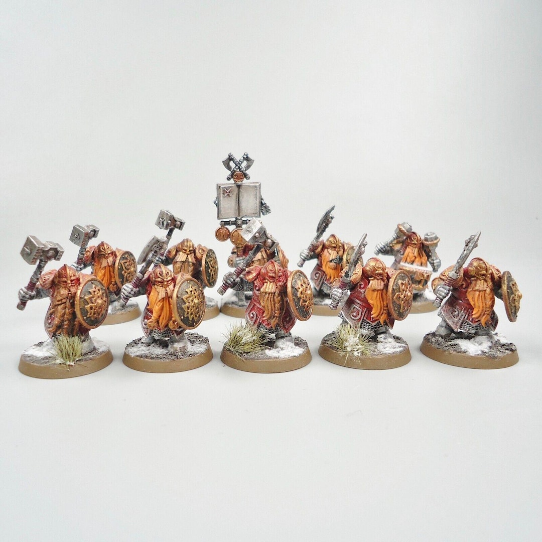 Warhammer Age of Sigmar Army Dwarf Cities of Sigmar Dwarf Warriors X10 Painted - Etsy