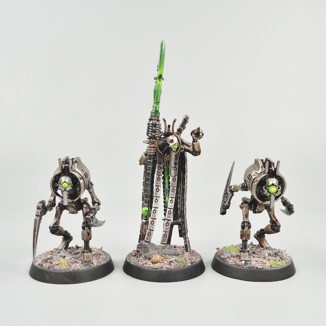 Warhammer 40k Army Necrons Necron Plasmancer Painted - Etsy