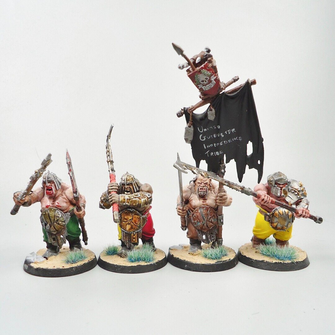 Ogor Mawtribes Ironguts / Ogres X4 Painted Warhammer Fantasy Age of ...