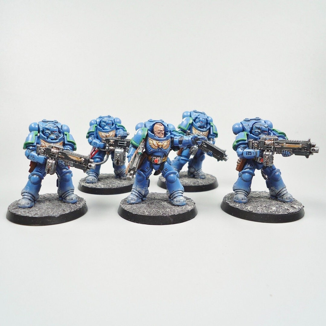Warhammer 40k Army Space Marines Ultramarines Heavy Intercessors X5 ...