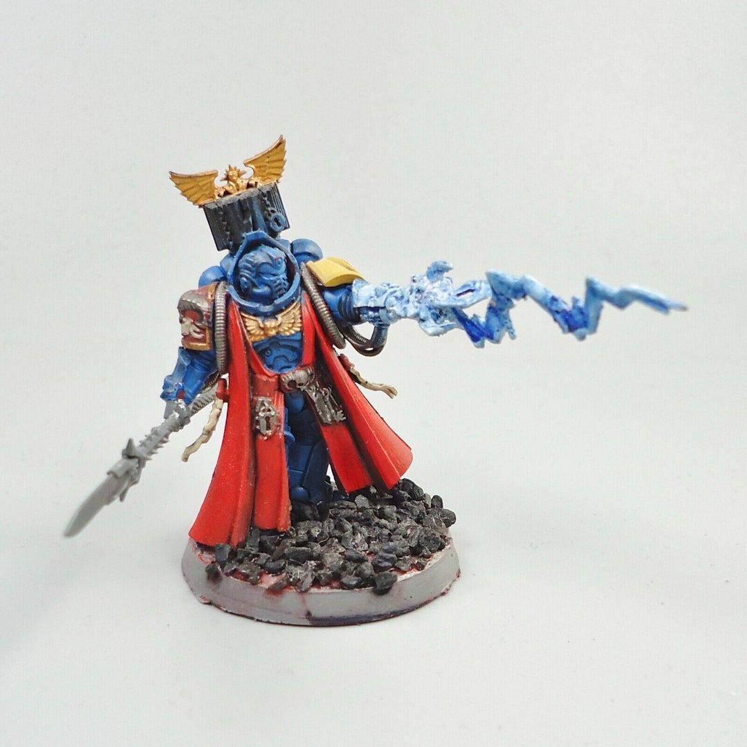 Imperial Fists Converted Librarian Painted - Warhammer 40k Army Space ...