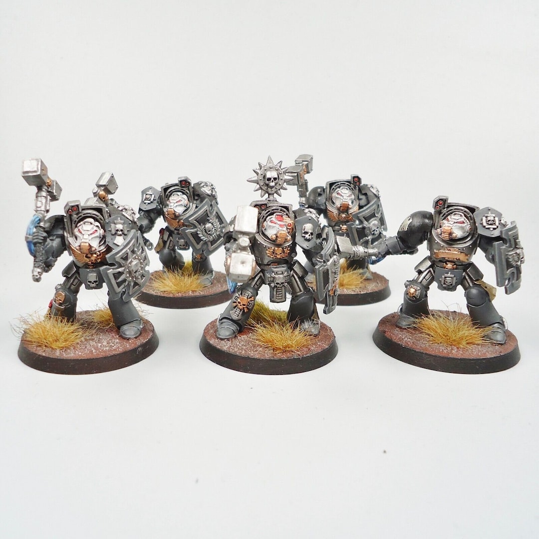 Warhammer 40k Army Space Marines Raven Guard Terminators X5 - Etsy