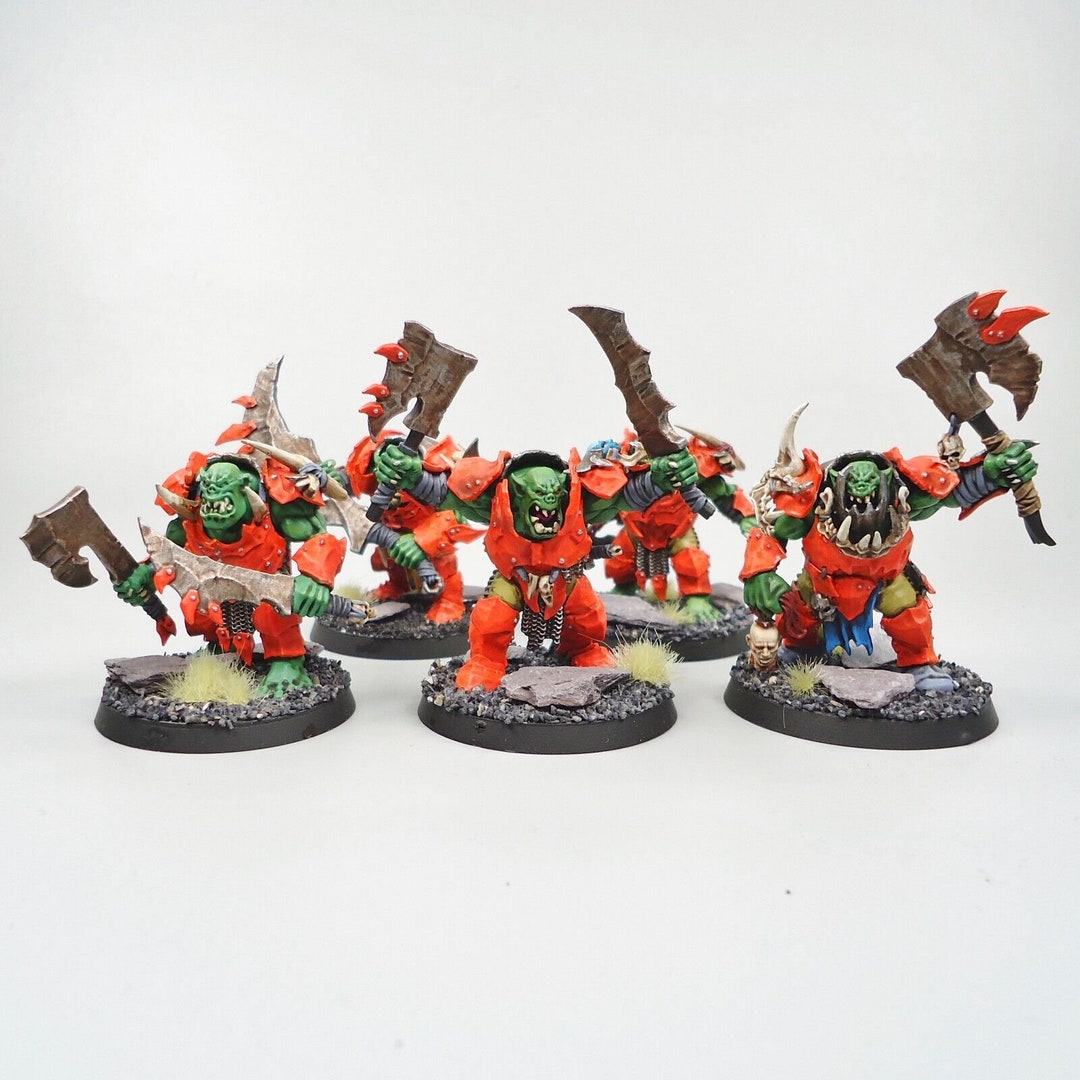 Warhammer Fantasy Age of Sigmar Army Orruk Warclans Ironjawz Brutes X5 ...