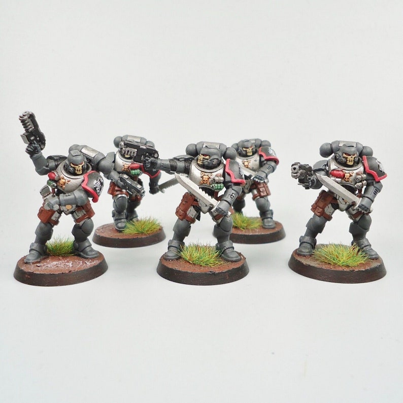 Space Marines Raven Guard Primaris Reivers X5 Painted Warhammer 40k ...