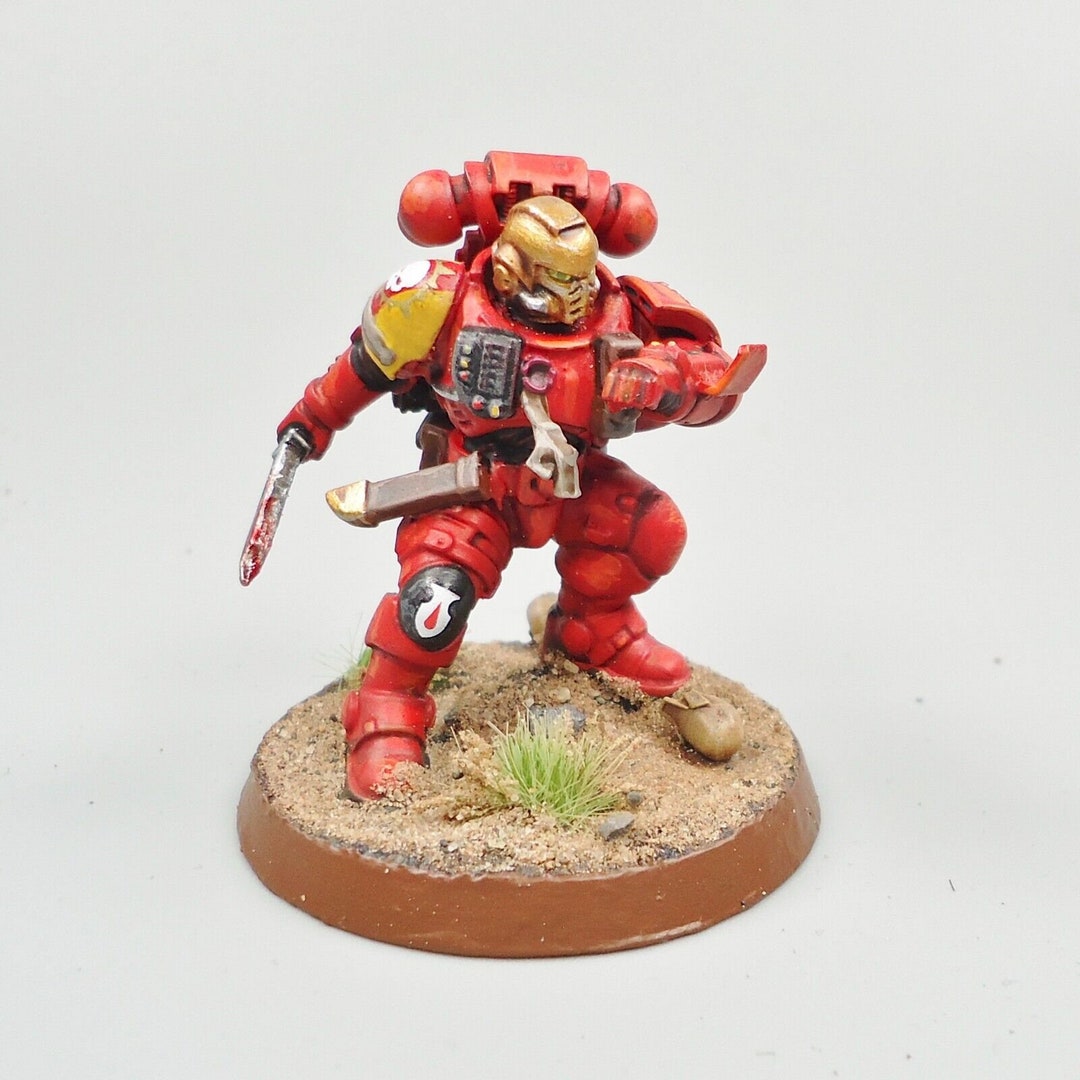Warhammer 40k Army Space Marines Blood Angels Phobos Lieutenant Painted ...