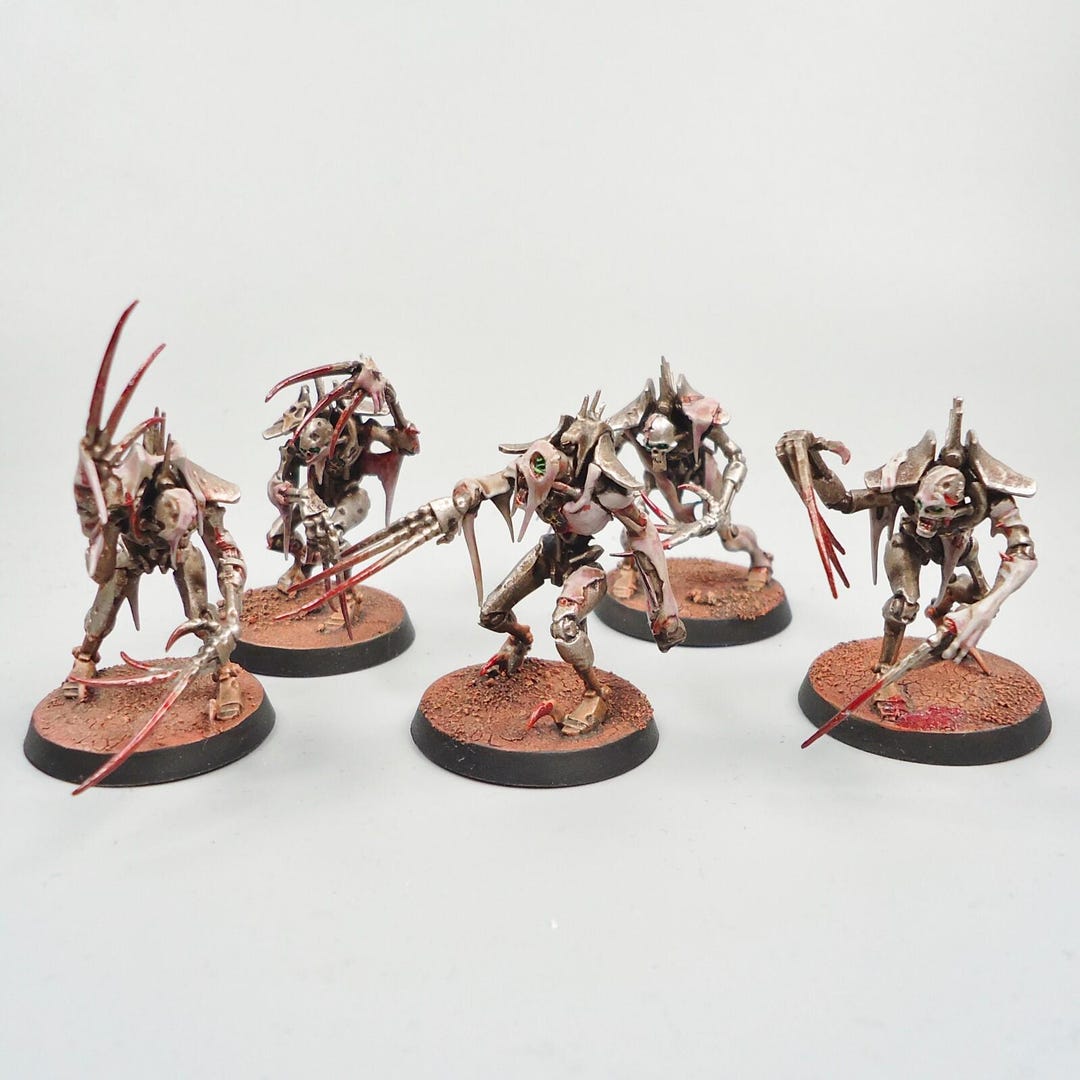 Necron Flayed Ones X5 Painted and Based - Necrons Warhammer 40k Army - Etsy