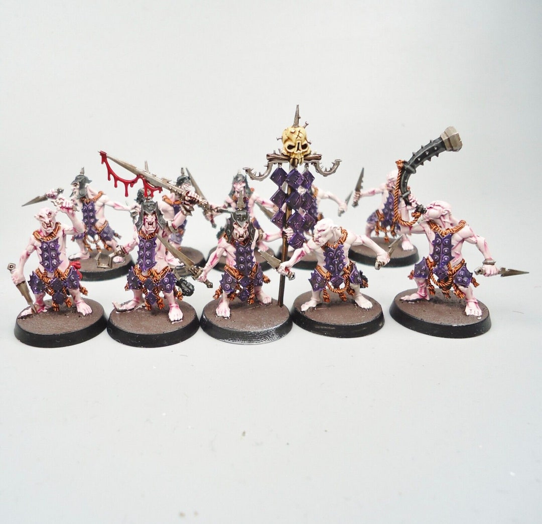 Hobgrot Slittaz X10 Painted Kruleboyz Orruk Warhammer Fantasy Age of ...