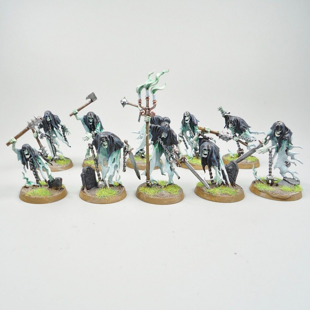 Warhammer Age of Sigmar Army Nighthaunt Chainrasps X10 Painted - Etsy