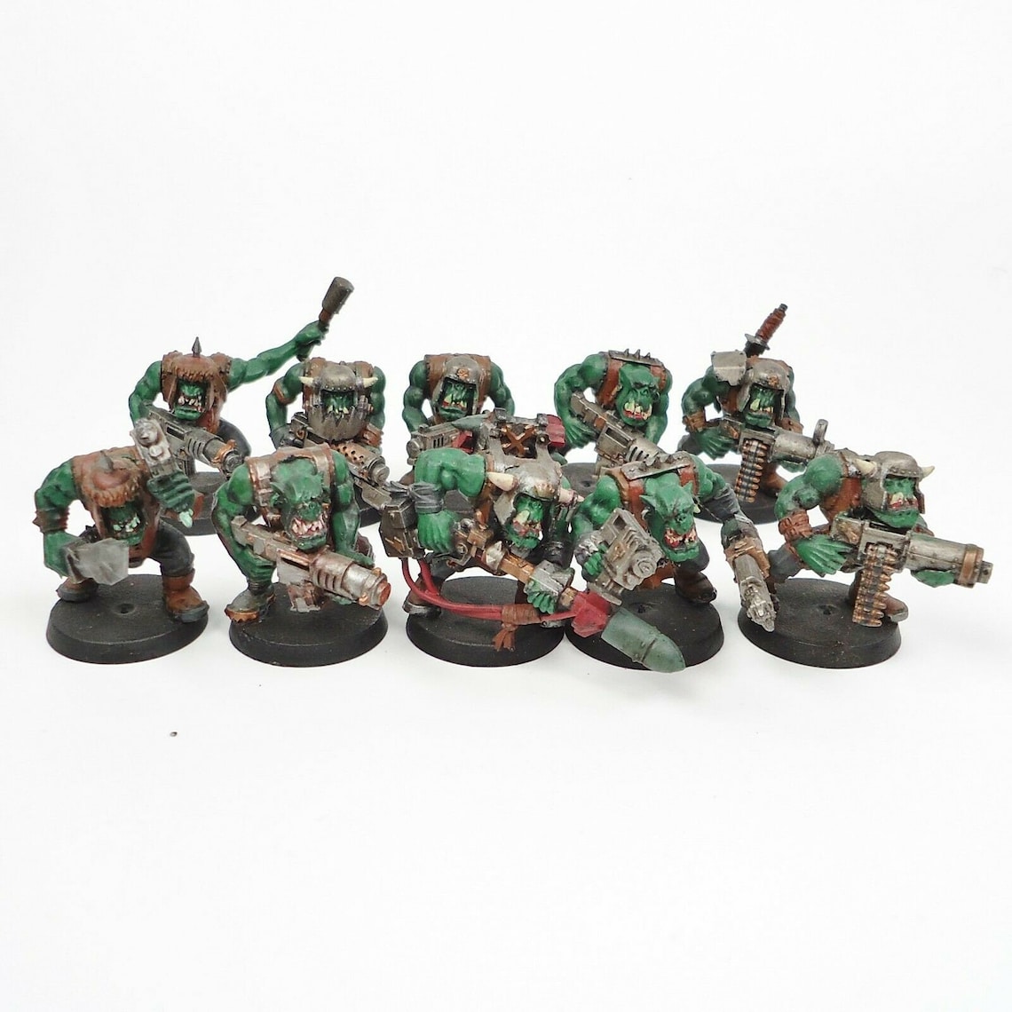 Warhammer 40k Army Ork Boyz x10 Painted | Etsy
