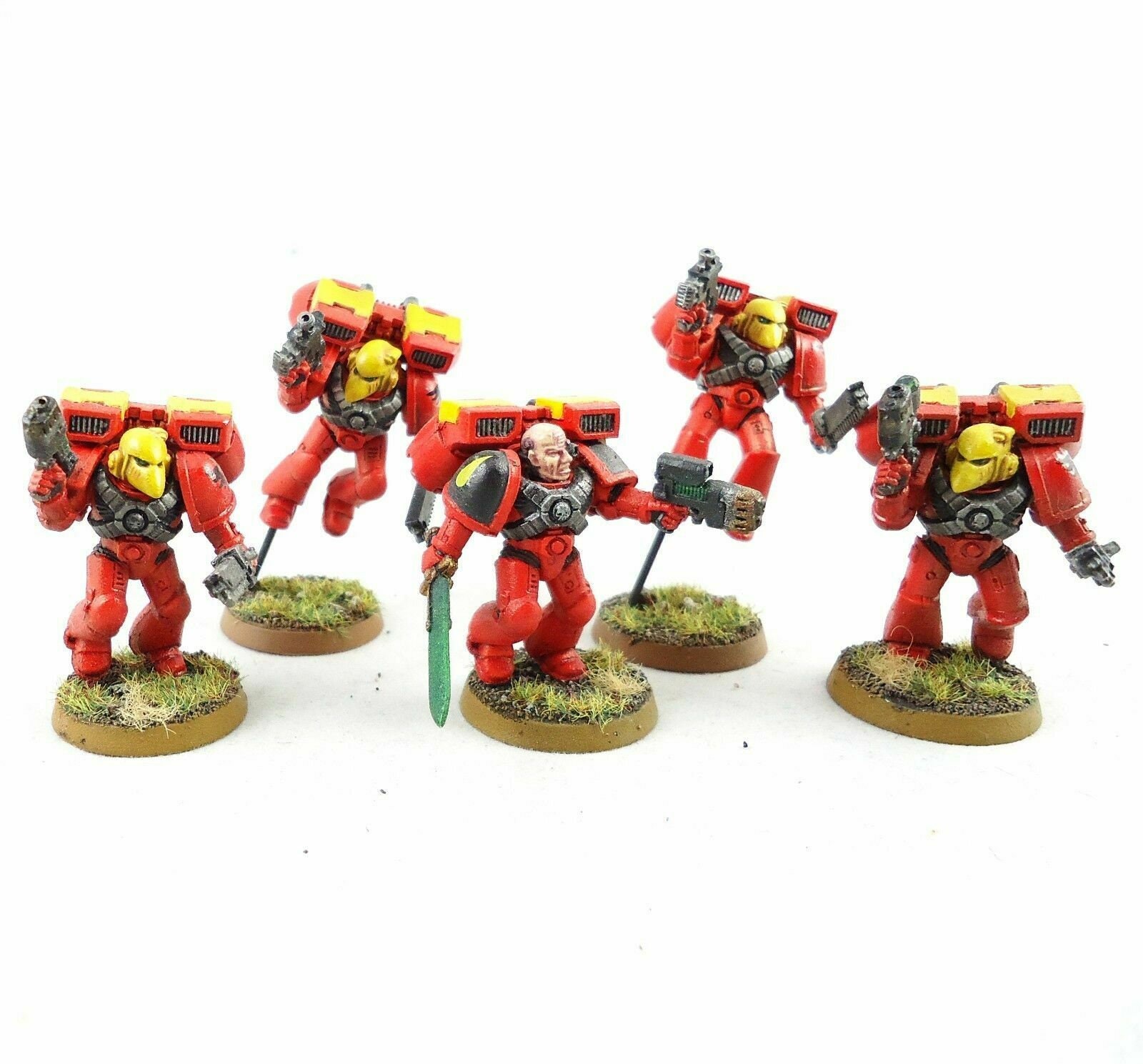 Warhammer 40k Space Marines Blood Angels Assault Squad Painted | Etsy
