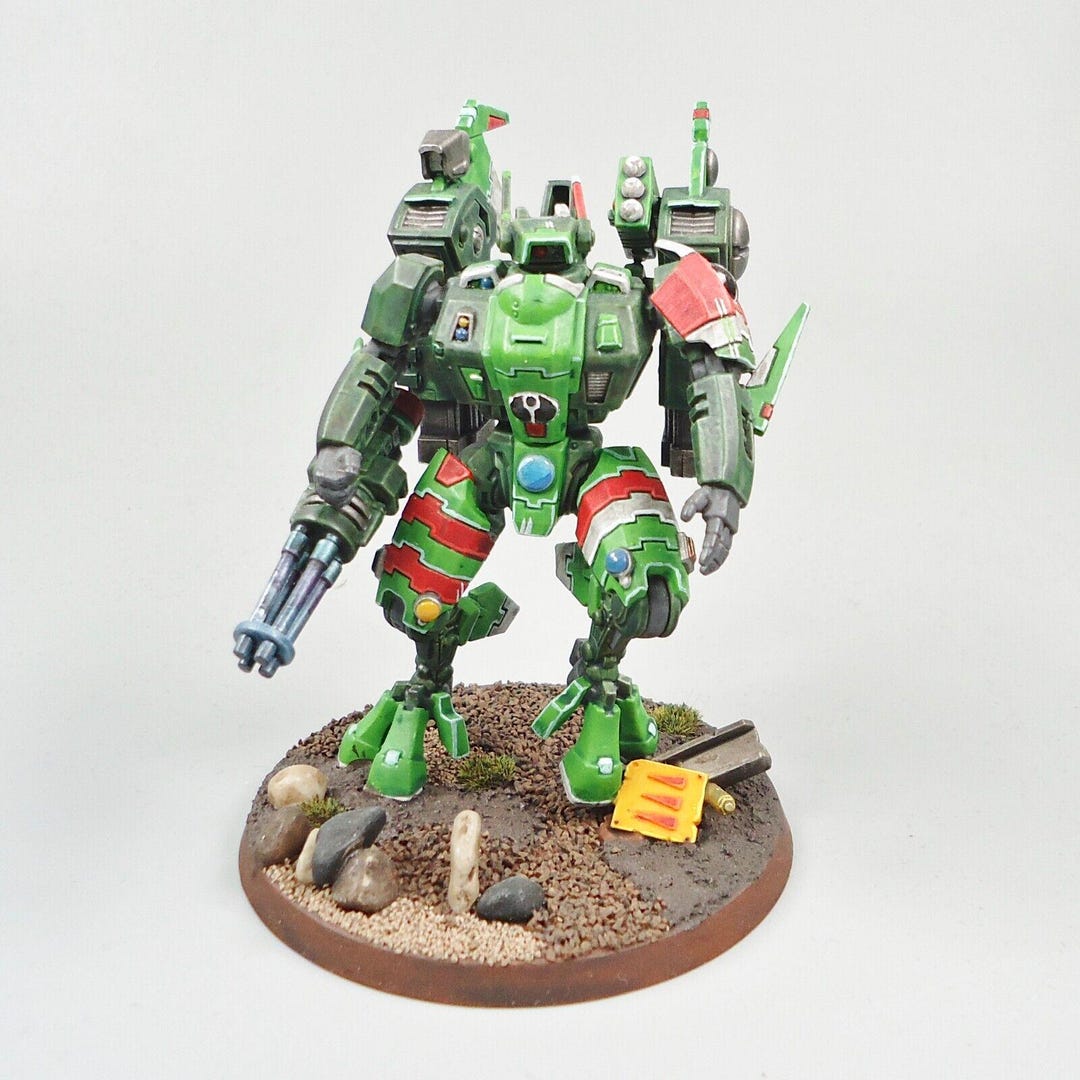 Warhammer 40k Army Tau Empire Commander Painted and Based - Etsy
