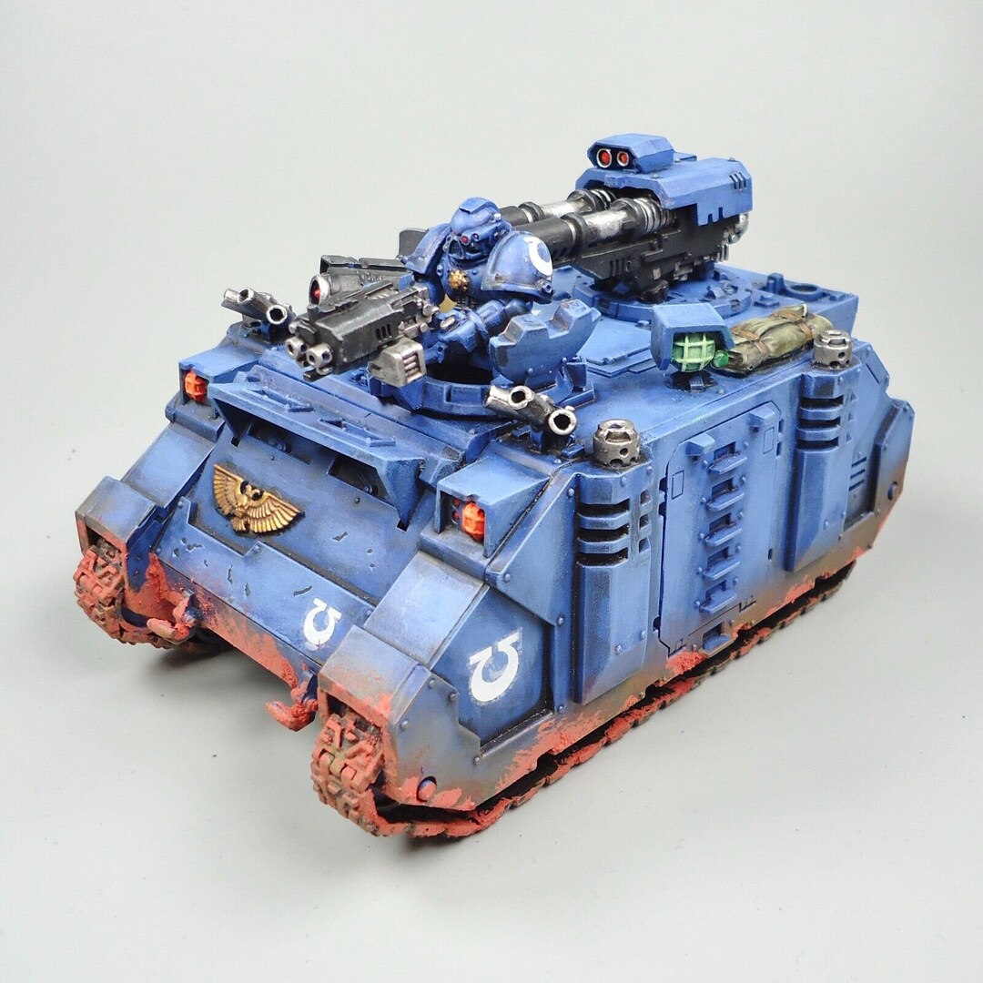 Warhammer 40k Army Space Marines Ultramarines Razorback Painted - Etsy