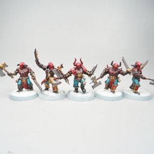 Blades of Khorne Blood Reavers X10 Painted -warhammer Fantasy Age of ...