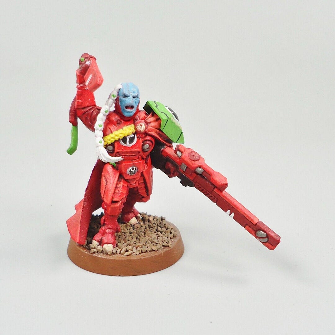 Warhammer 40k Army Tau Empire Cadre Fireblade Painted and Based - Etsy