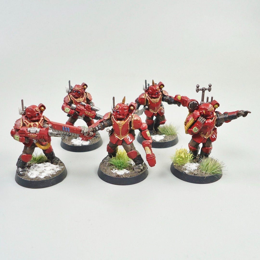 Warhammer 40k Army Astra Militarum Imperial Guard Tempestus Scions X5 ...