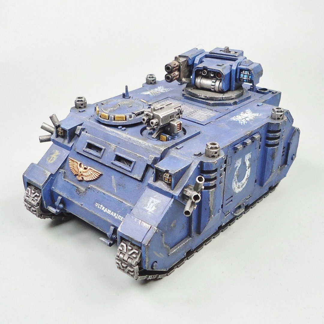 Warhammer 40k Army Space Marines Ultramarines Razorback Painted - Etsy