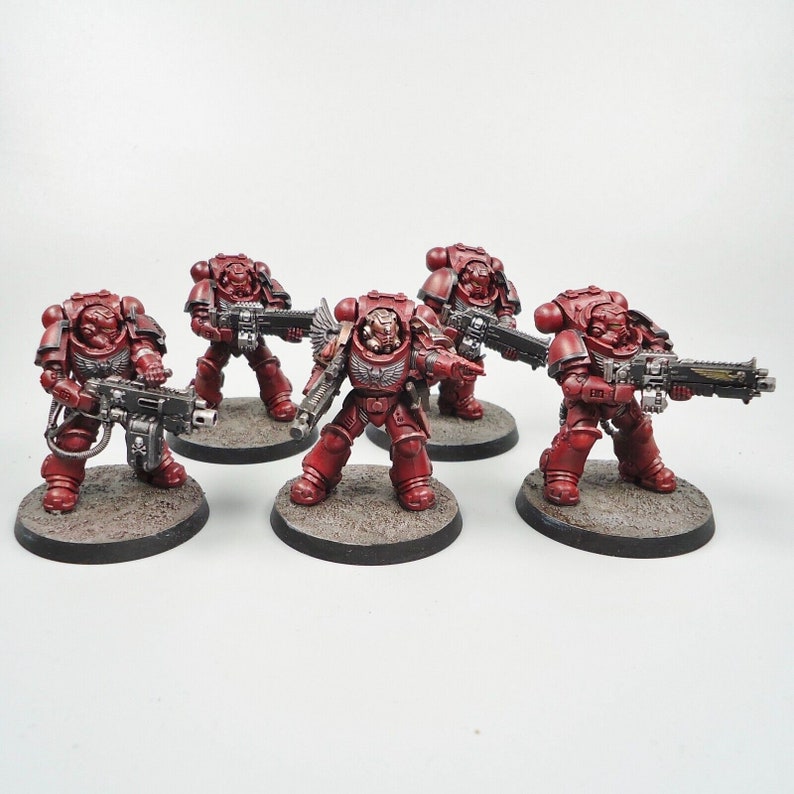 Warhammer 40k Army Space Marines Blood Angels Heavy Intercessors X5 ...
