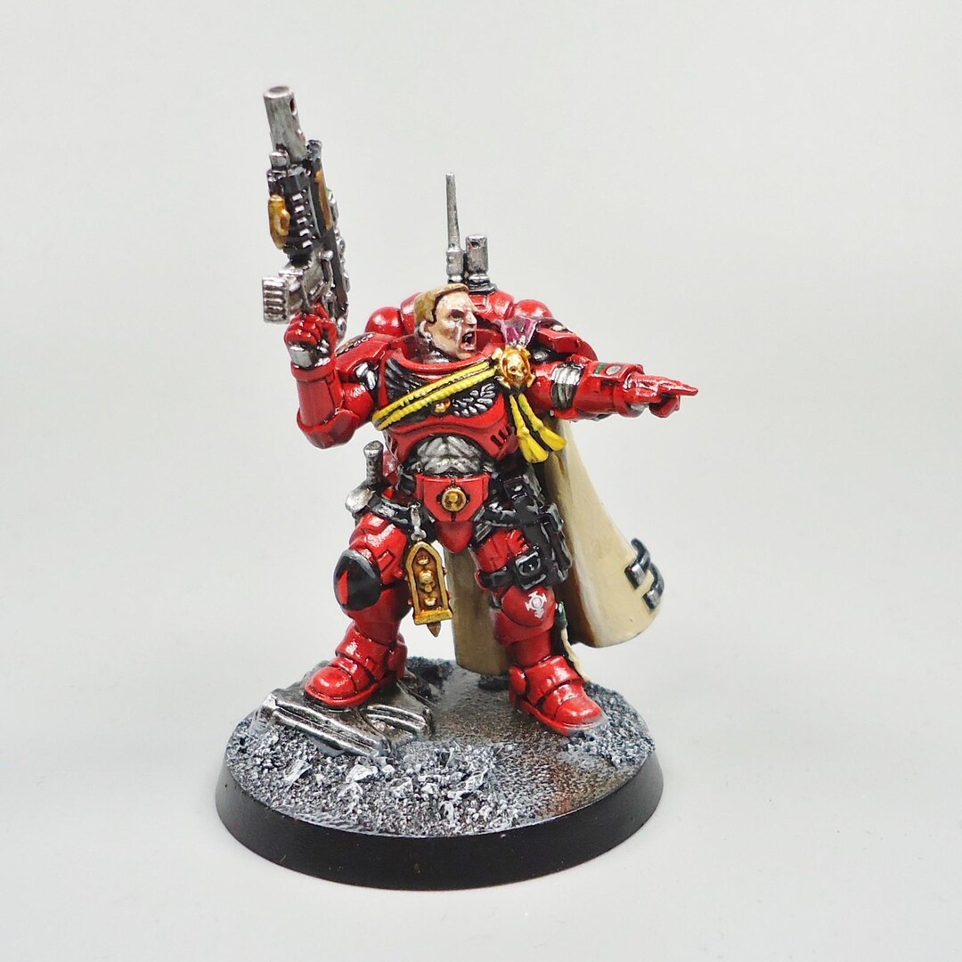 Warhammer 40k Army Space Marines Blood Angels Phobos Captain Painted - Etsy