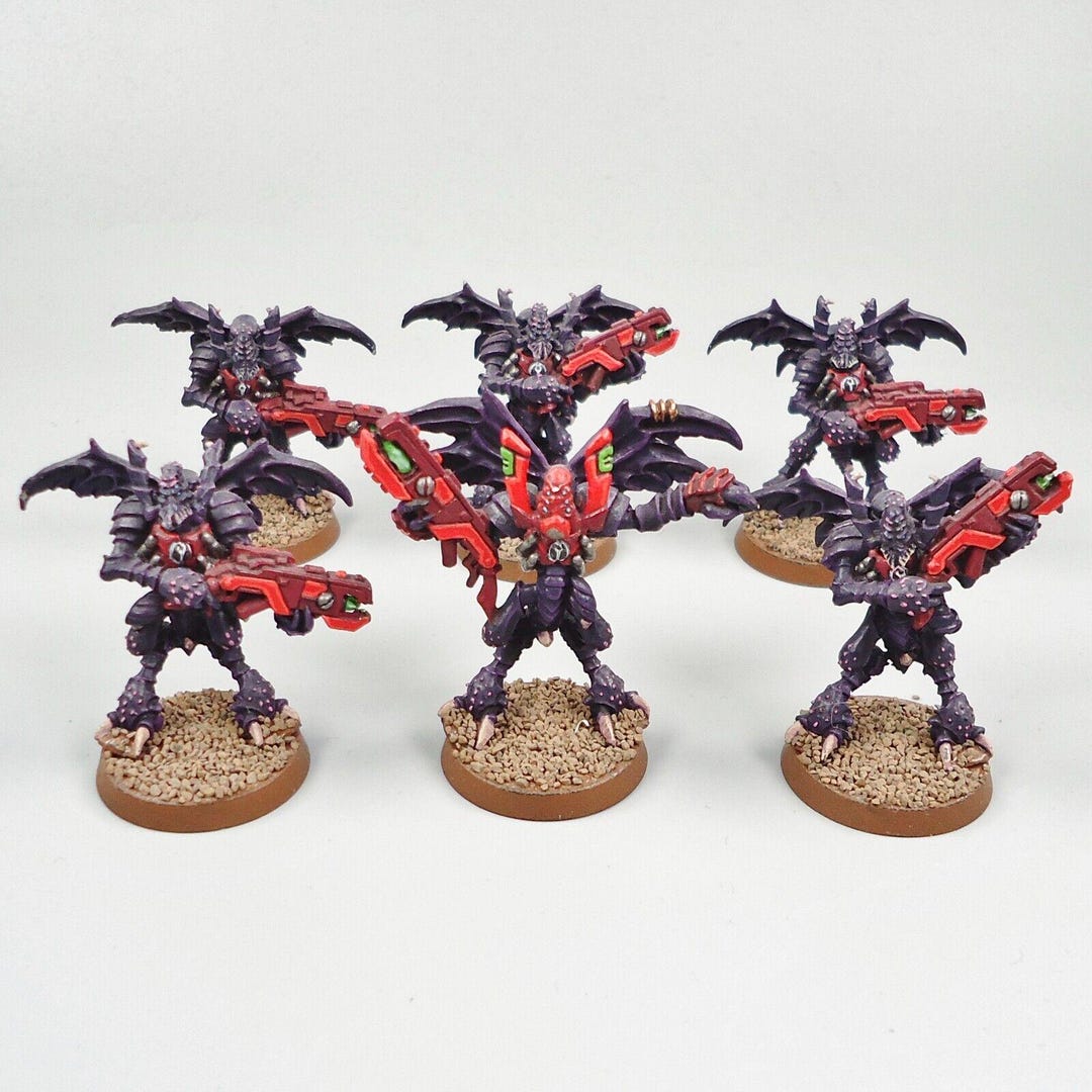 Warhammer 40k Army Tau Empire Vespid Stingwings X6 Painted and Based - Etsy