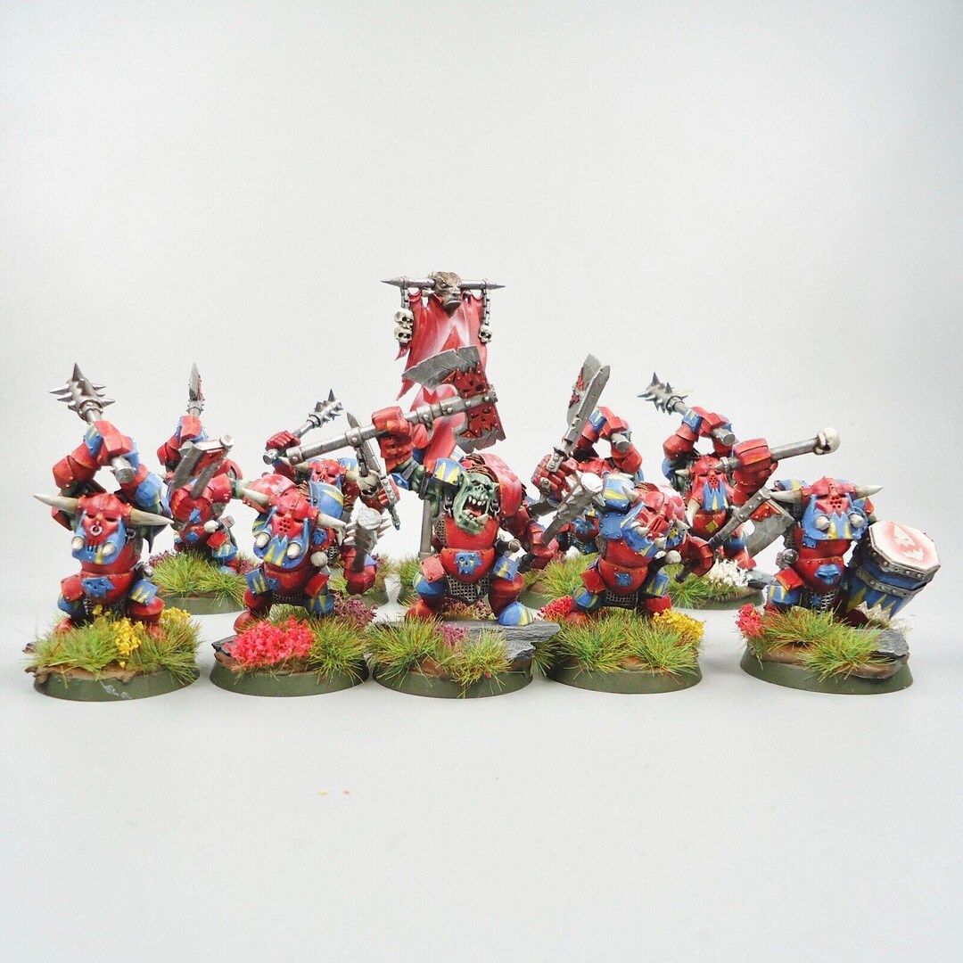Warhammer Fantasy Age of Sigmar Army Orruk Warclans Ironjawz Ardboyz ...