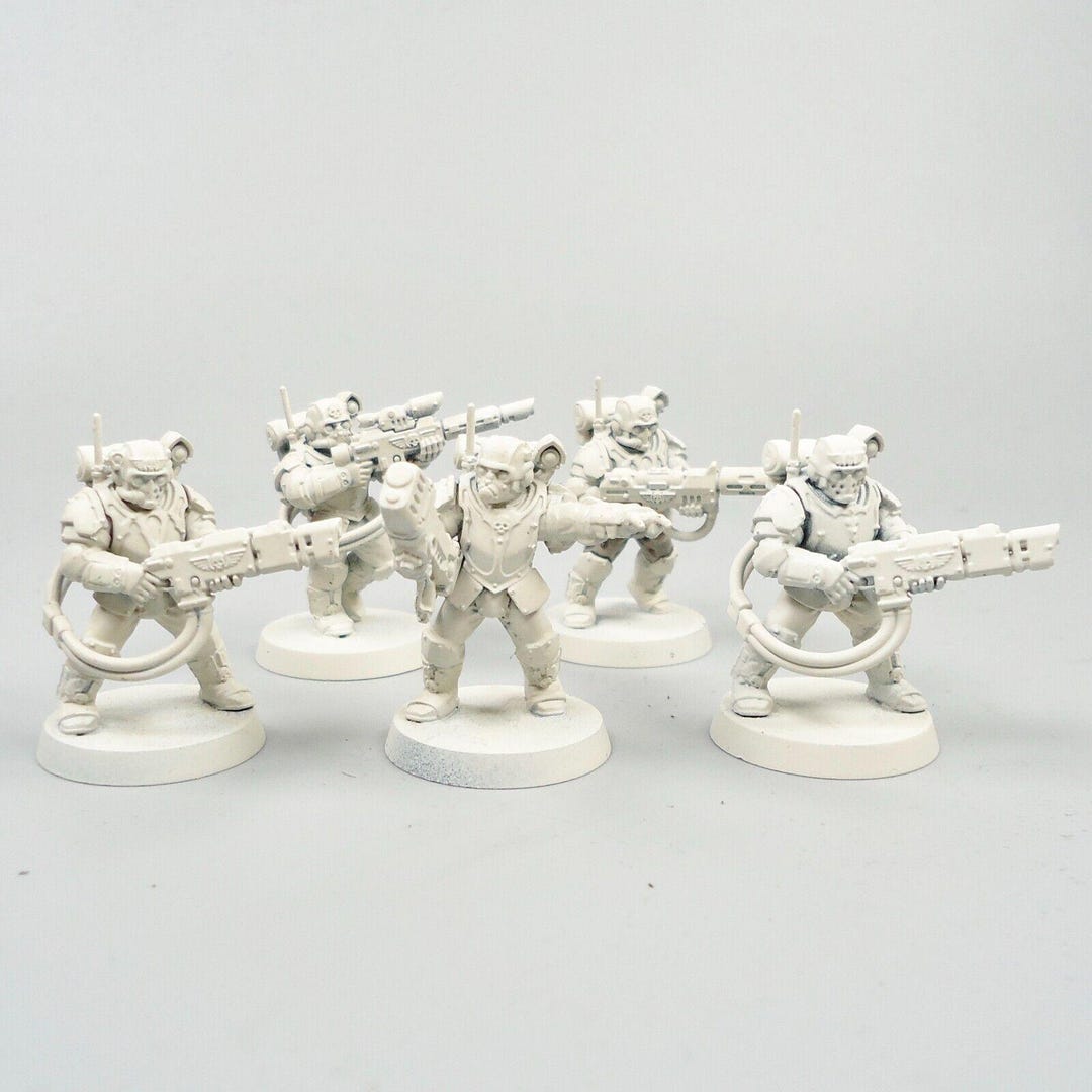 Warhammer 40k Army Astra Militarum Imperial Guard Tempestus Scions X5 ...